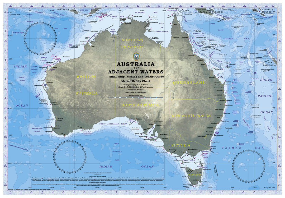 QUEENSLAND MARINE CHARTS (NORTH OF TROPIC OF CAPRICORN) – Camtas Marine ...