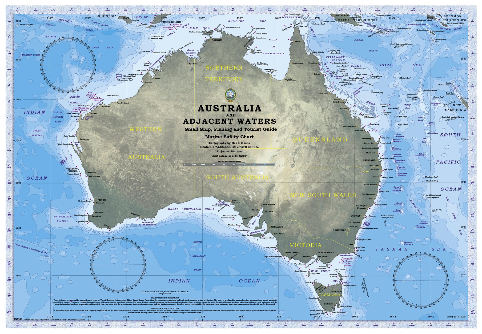 QUEENSLAND MARINE CHARTS (NORTH OF TROPIC OF CAPRICORN) – Camtas Marine ...